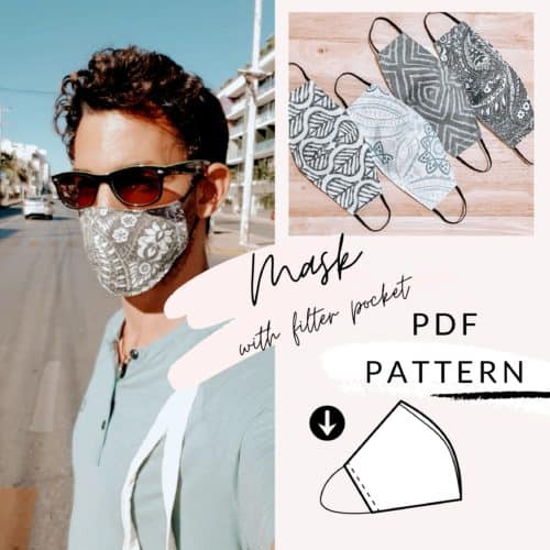 How to Sew a Cute Face Mask with Filter Pocket Fast!