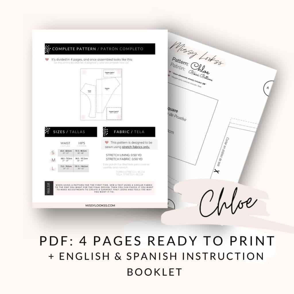 Chloe Bikini Bottoms PDF Pattern