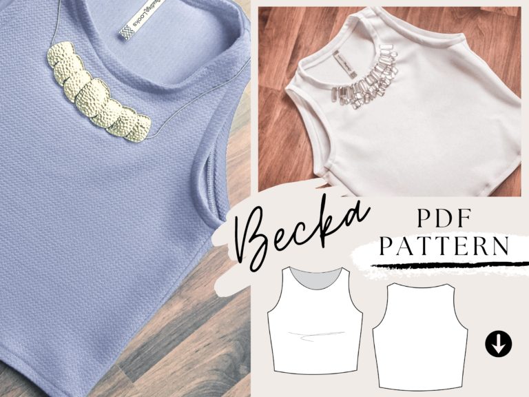 Easy Crop Top Pattern & How to Sew a Crop Top for Beginners