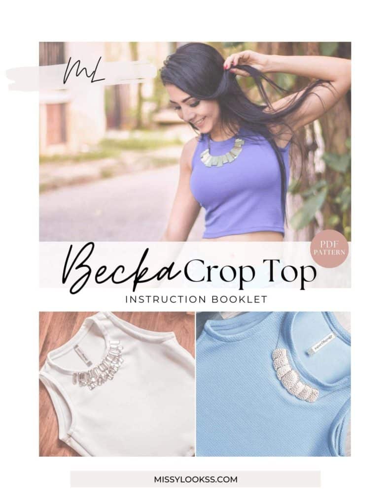 Easy Crop Top Pattern & How to Sew a Crop Top for Beginners