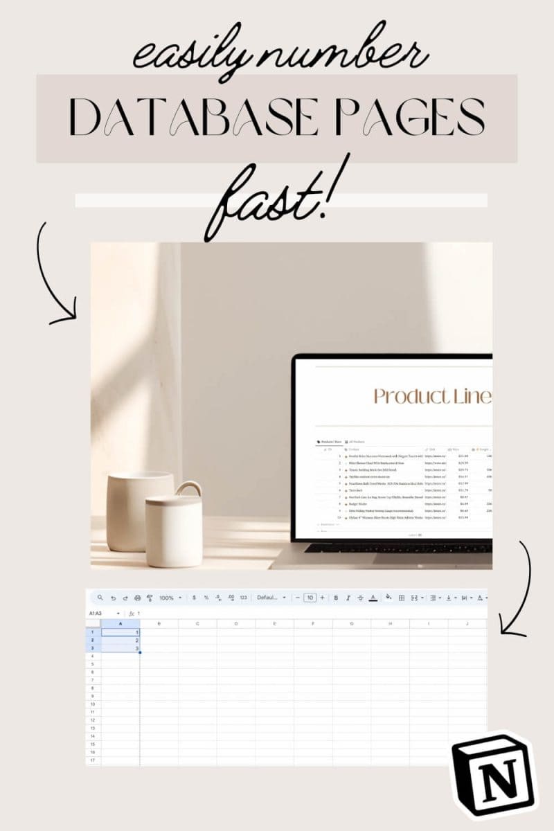 The Easiest Hack for Adding Number Sequences in Notion!